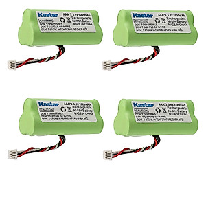 Kastar 4-Pack AAA 3.6V 1000mAh Ni-MH Rechargeable Battery Replacement for Zebra/Motorola Symbol 82-67705-01 Symbol LS-4278 LS4278-M BTRY-LS42RAAOE-01 DS-6878 Cordless Bluetooth Laser Barcode Scanner