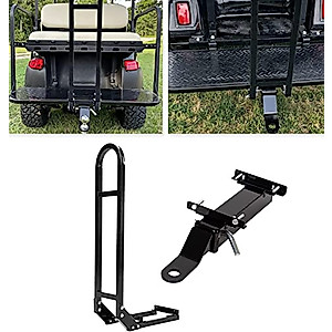 JMTAAT Golf Cart Universal Rear Seat Safety Grab Bar with Trailer Hitch for Club Car EZGO Yamaha Safety handrails and Trailer Hook