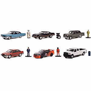 Greenlight 97130 The Hobby Shop Series 13 Complete Set of Six (6) Diecast Models 1:64 Scale
