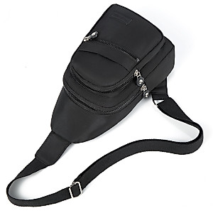 Small Sling Backpack Cross Body Bag for Women, Sling Bag Fanny Pack Crossbody Bags for Outdoors Hiking Traveling - Black