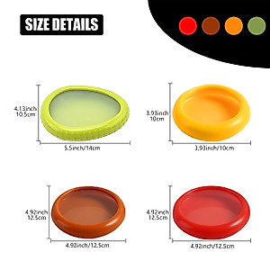 Fruit Freshness Organizer, Fruit and Vegetable Antioxidant Organizer, Silicone Fruit and Vegetable Organizer Set for Refrigerator 4 Pieces