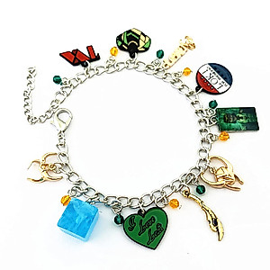 MenglisiEyiryriE Lok Superhero vengers Charm Bracelet Gifts for Girl Woman