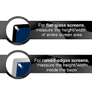 3M Privacy Filters for 27 Inch Widescreen Monitor, Reversable Gloss/Matte, Reduces Blue Light, Screen Protection, 16:9 Aspect Ratio (PF270W9B)