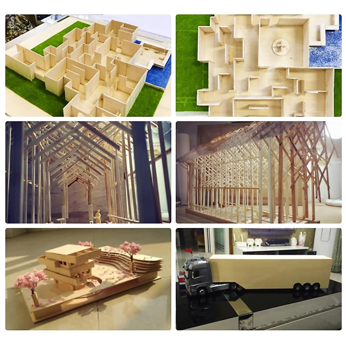 Basswood Sheets - 20 Pack 300 * 200 * 1.5mm Thick,Thin Wood Sheets Perfect for Crafts,Laser Cutting,Carving,Cricut Maker Projects,Veneer and Model Building