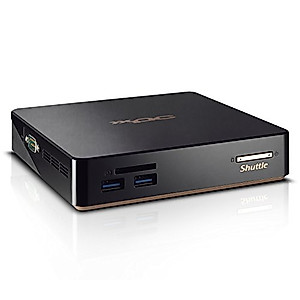 Shuttle XPC Nano NC01U3 Intel Broadwell Core i3-5005U, Support 4K Ultra HD Video, DDR3L SODIMM Max 16GB,Black