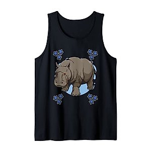 Hippo Blue Design Hippopotamus Stuff Hippos Tank Top