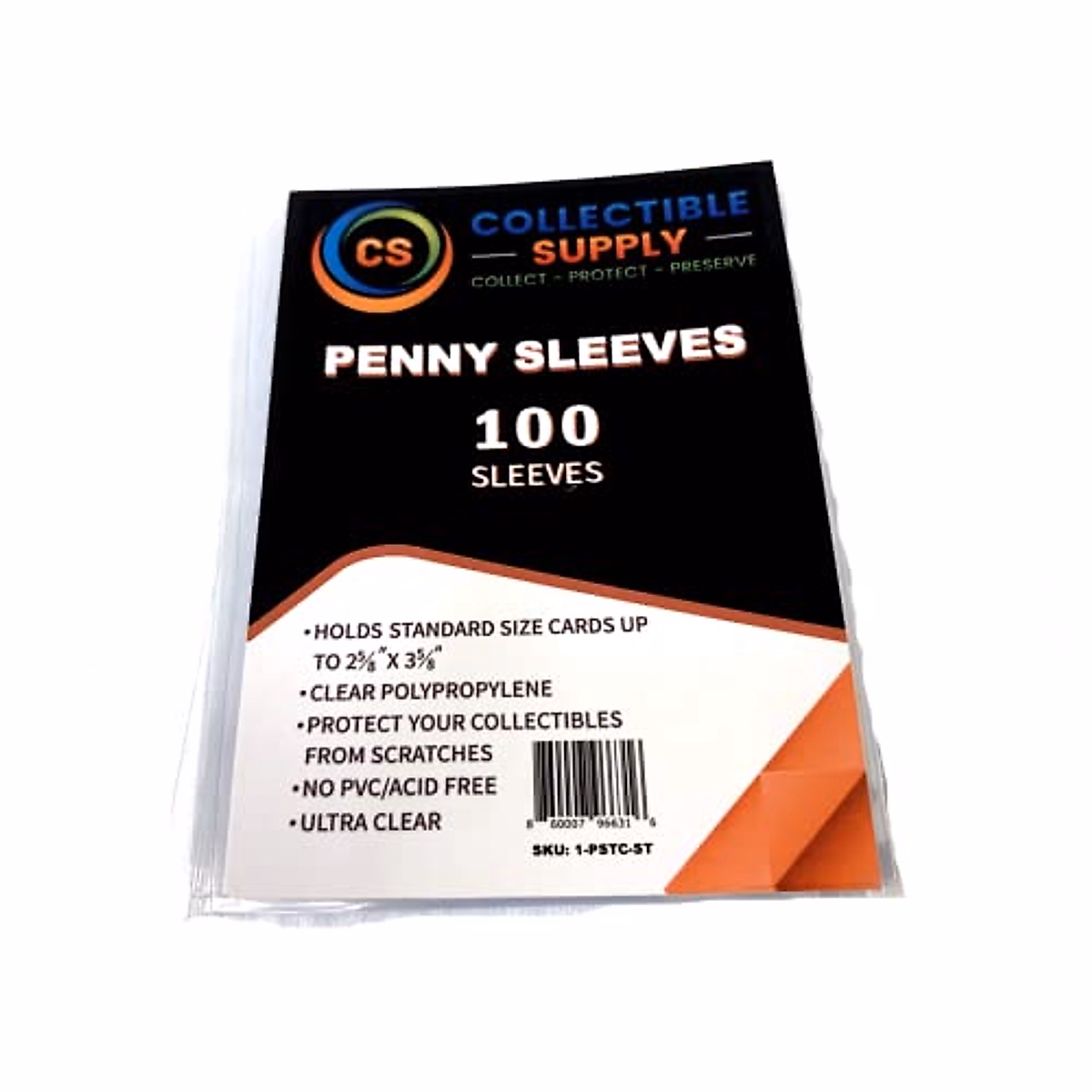 20 Pack Collectible Supply Penny Sleeves 100 Ct. Standard Size (2000 Total Sleeves) Trading Gaming Card Storage & Protection