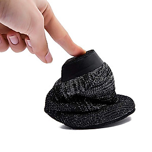 Women Men Standard Practice Social Dance Sneaker Beginner Ballroom Dancing Shoes 1" Heel Black (US7 / EU37)