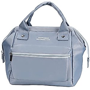 Charcy Lunch Bag for Women, Large Lunch Box for Men Heavy Duty, Reusable Lunch Tote for Work - Blue - Upgrated