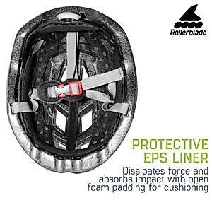 Rollerblade Skate Helmet, Unisex, Black,Large