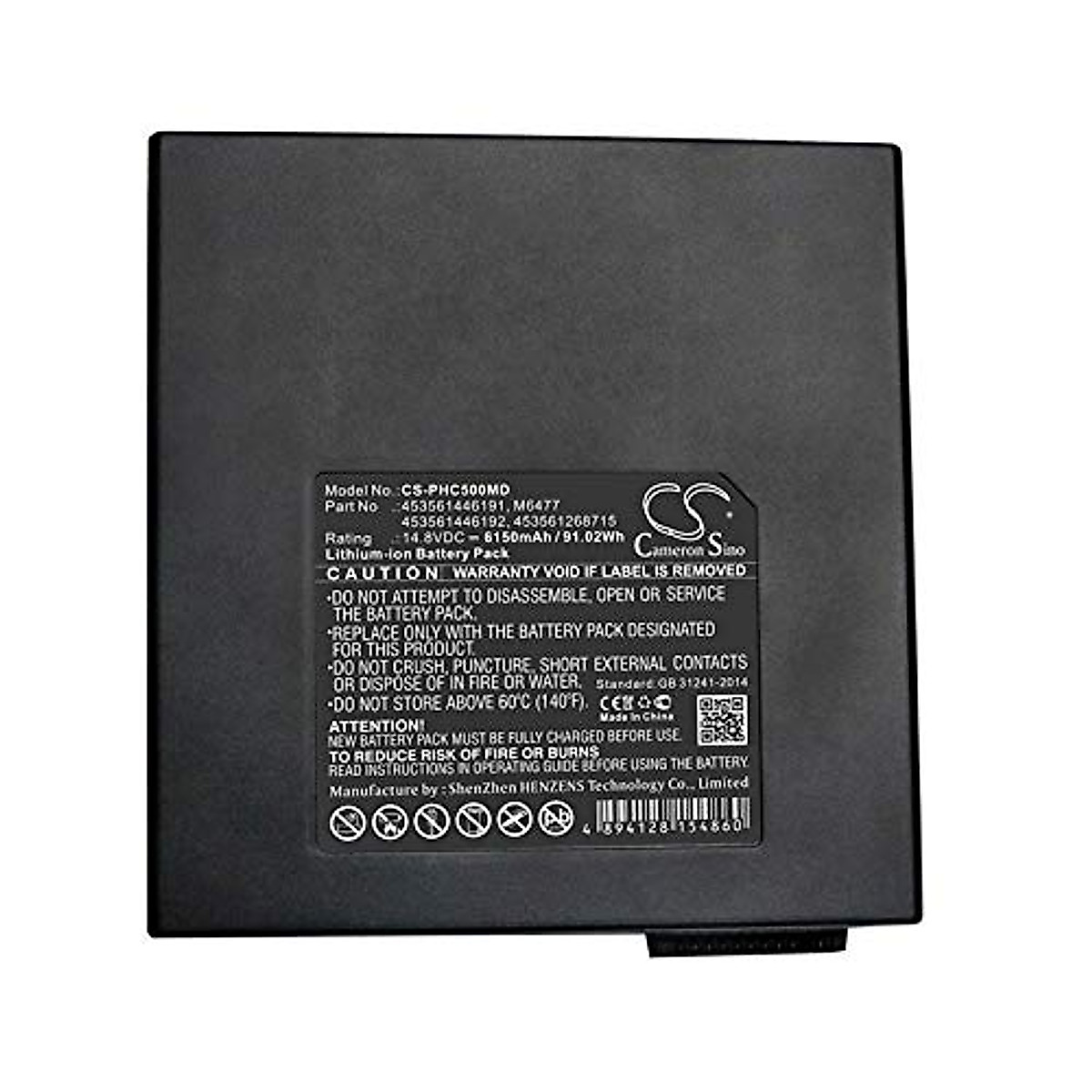 Battery for Philips Echographe CX50 Ultrasound CX30 Ultrasound CX50 453561268715 453561446191 453561446192 M6477 6150mAh / 91.02Wh LIONX