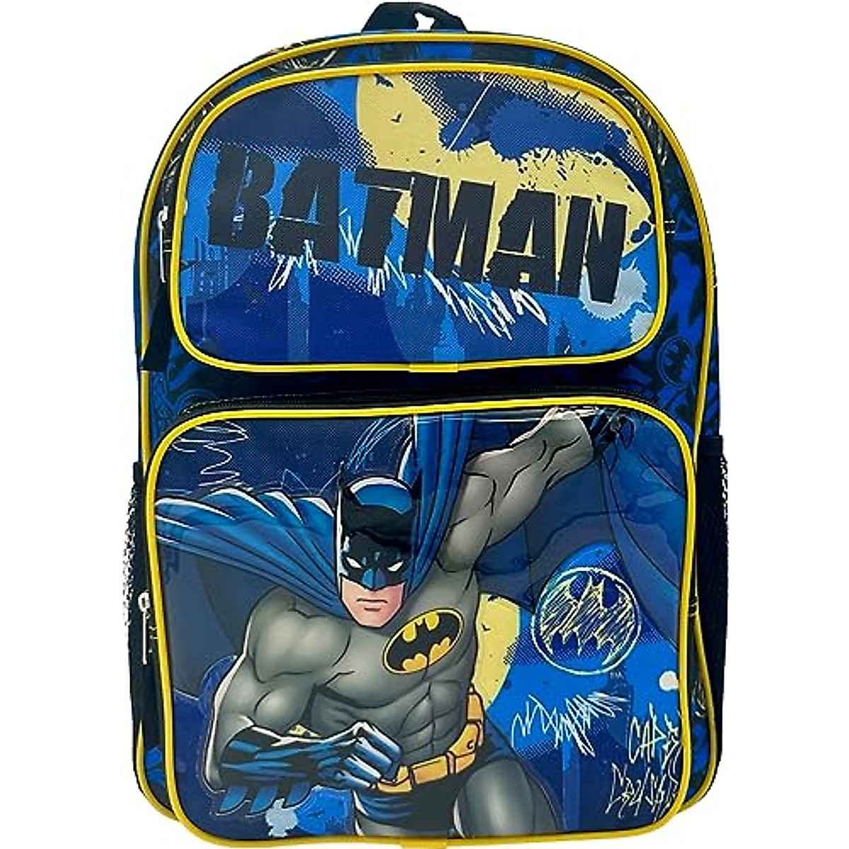 Fast Forward Kid’s Licensed 16” Large School Backpacks with Multiple Pockets (Batman)