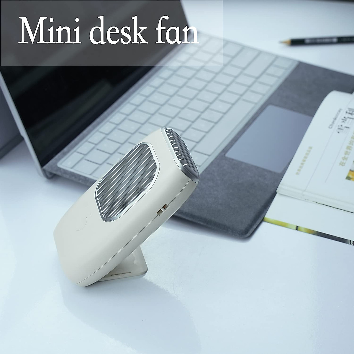 Oirznnd Necklace fan Hands free Personal Fan, Rechargeable Battery Operated Portable Hanging Neck fan with an Adjustable Lanyard for Women Kids Girls Men Outdoor Travel Camping Park, White