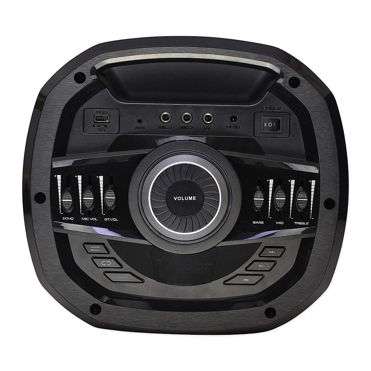 Rockville Go Party X10 Dual 10" Rechargeable Karaoke Machine System + (3) Mics