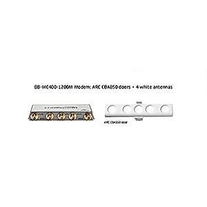 Cradlepoint Branch Adapter Package for Verizon & AT&T First Net LTE Advanced Pro (1200 Mbps) Modem. Includes CBA850 Door and 4 White Antennas