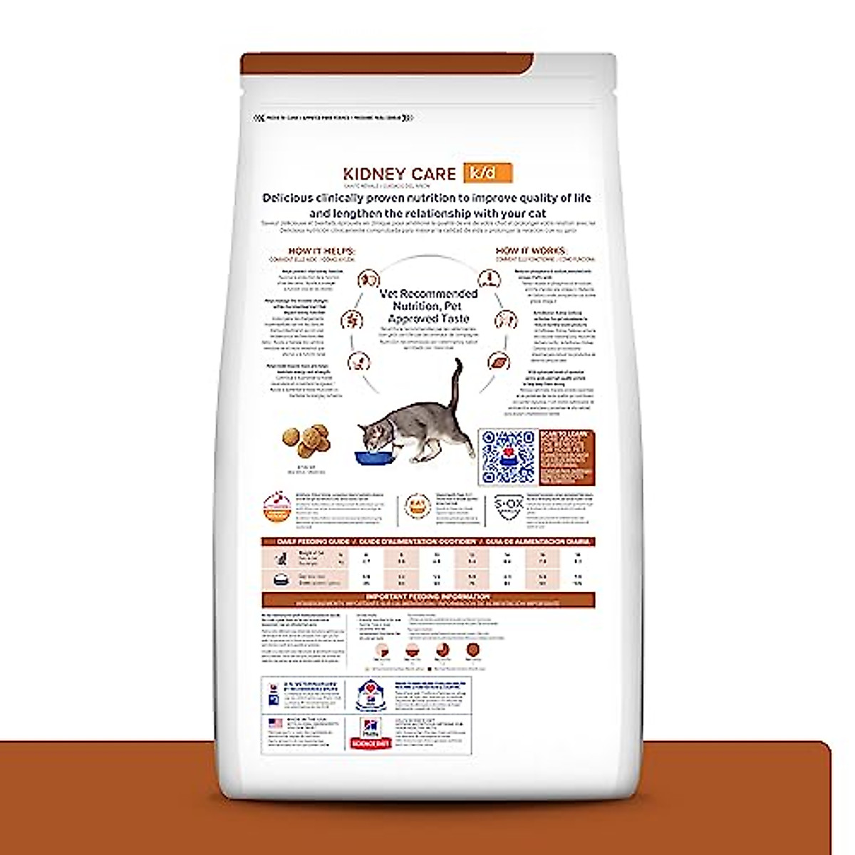 Hill's Prescription Diet k/d Kidney Care Ocean Fish Dry Cat Food, Veterinary Diet, 8.5 lb. Bag
