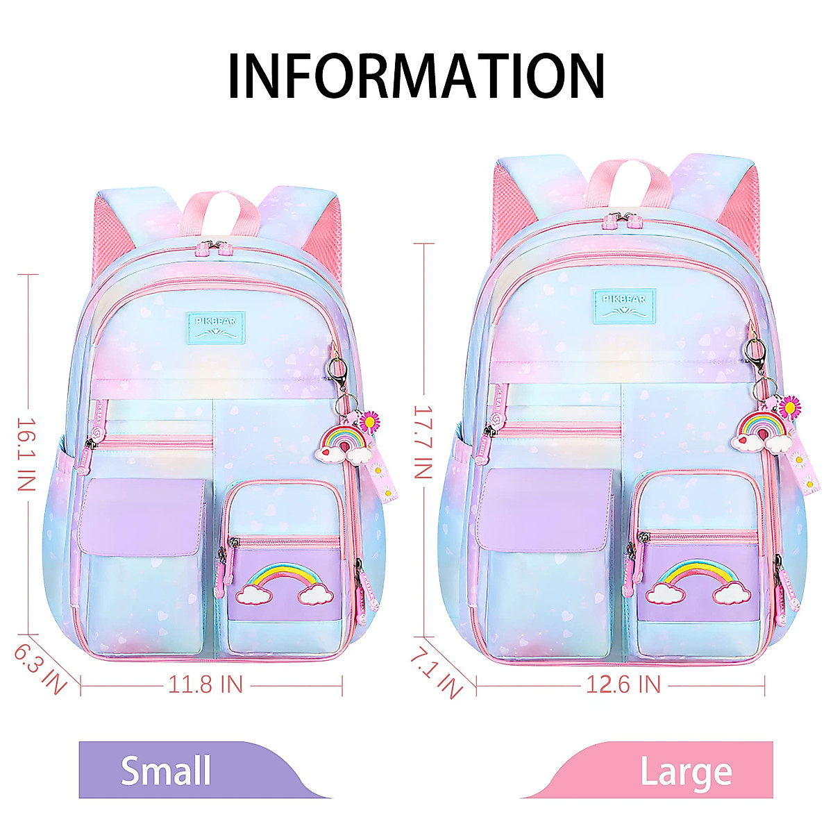 Aeafvot Cute Backpack Travel Backpacks Bookbag for Women & Men Boys Girls School College Students Backpack Durable Water Resistant Blue Large