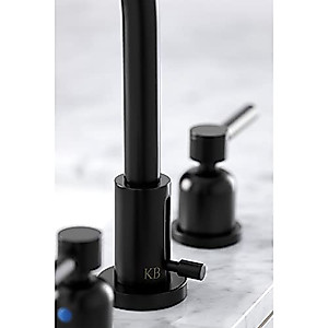 Kingston Brass FSC8920DL Concord Widespread Bathroom Faucet, Matte Black