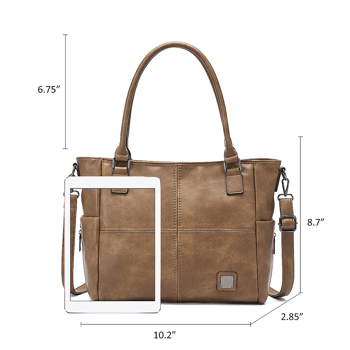 Pursess for Women，Soft PU Leather Handbags ，Large Capacity Purse， Fashion Crossbody Bags, Top Handle Satchel