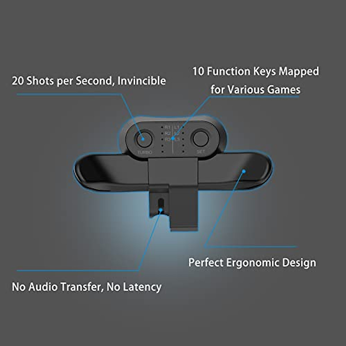 Controller Paddles for PS4, Controller Back Button Attachment, Customization Mapping Buttons ...