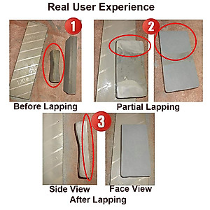 SCOTTCHEN Diamond Flattening Stone Lapping Plate Double-sided Extra Large 10x3 inch (120&180) Grit Diamond Sharpening Plate Fixing Stone Flattener