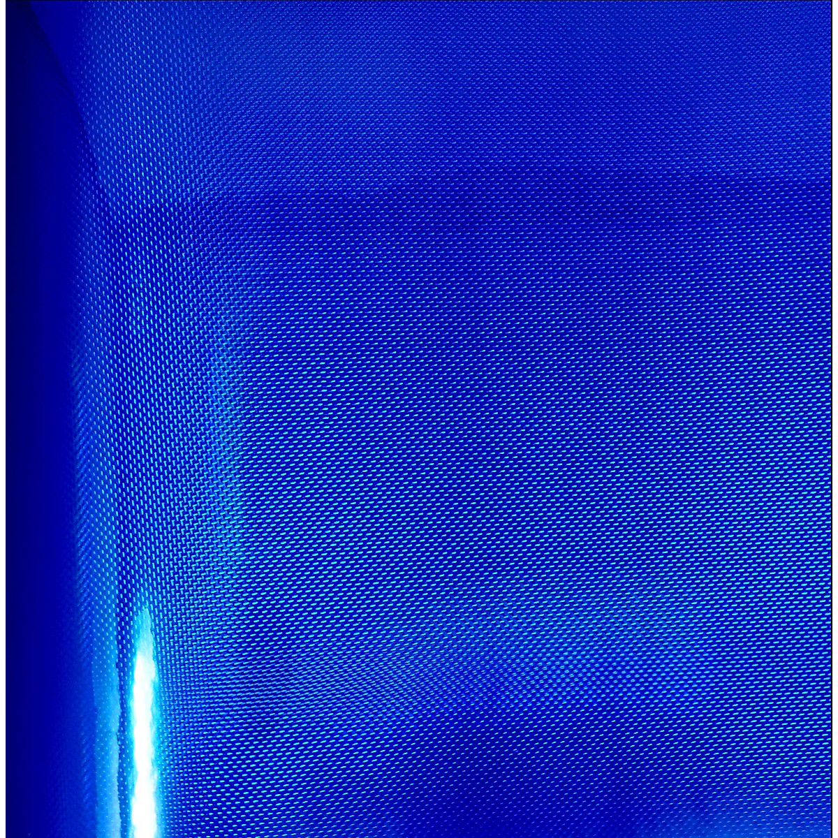 VViViD+ Holographic Chrome Weave Carbon High-Gloss Vinyl Car Wrap (1ft x 5ft, Blue)