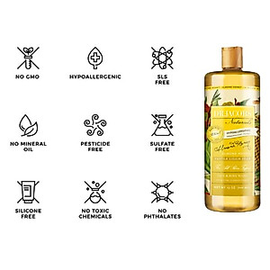 Dr Jacobs Naturals Pure Castile Liquid Soap Gel - Sensitive (Unscented, 32 oz 1-Pack) Made with Premium Organic Oils - Vegan, No Palm Oil, GMO Free - Concentrated, Multi-Purpose for Face, Body, Hair, Pets, Laundry and Dishes - Hypoallergenic and Dermatolo