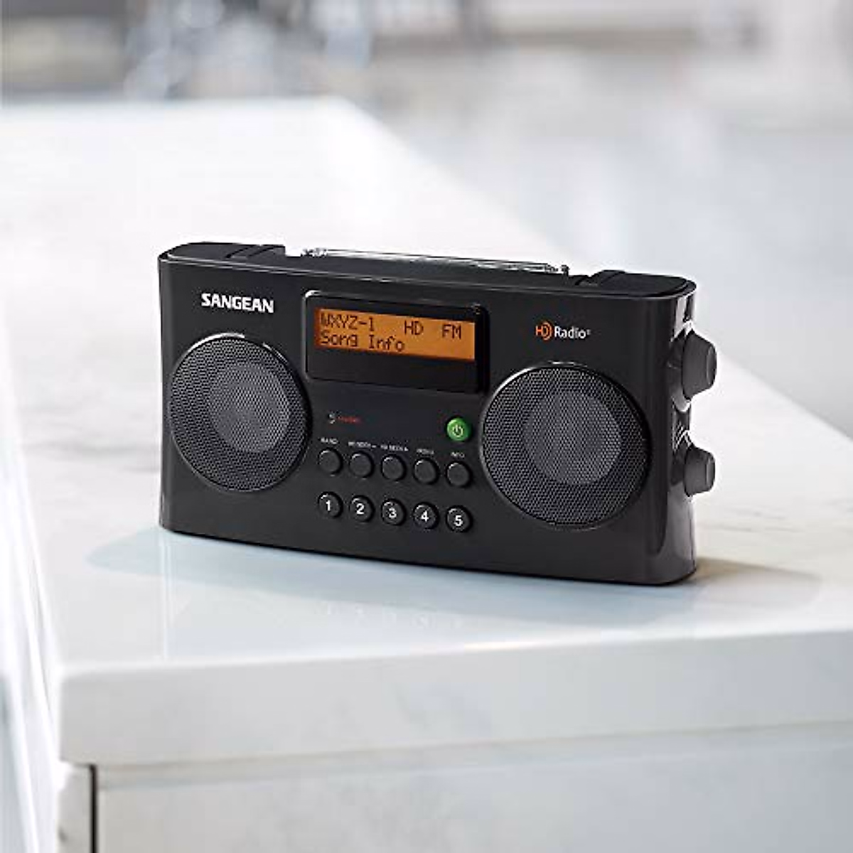 Sangean HDR-16 HD Radio/FM-Stereo/AM Portable Radio, Black
