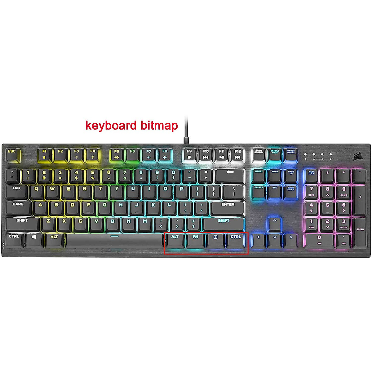 Keyboard Skin Compatible with Corsair K60 RGB Pro/Corsair K60 RGB Pro SE/Corsair K60 RGB Pro Low Profile Mechanical Gaming Keyboard, Corsair Wired K60 RGB Pro Mechanical Gaming Keyboard (Clear)