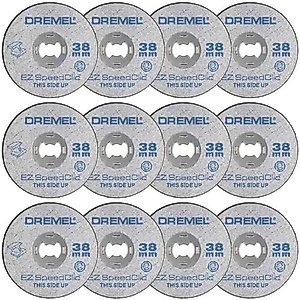 Dremel 456B EZ SpeedClic Cutting Wheels Accessory Set with 12 Metal Saw Cutting Discs for Rotary Multi Tool