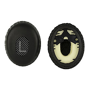 Premium Ear Pads Compatible with Bose QuietComfort 3 (QC3) and Bose On-Ear (OE) Headphones with Grey/Black scrims and L and R Lettering. Premium Protein Leather | Soft High-Density Foam
