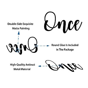 Metal Once Upon a Time Sign for Nursery, Hanging Play Sign Decor, Play Room Decor for Kids, Nursery Wall Decor Art Reading Nook, Daycare, Classroom, Toddler Bedroom, Living Room, Family Bookshelf