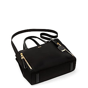 TUMI Voyageur Valetta Medium Tote - Black/Gold