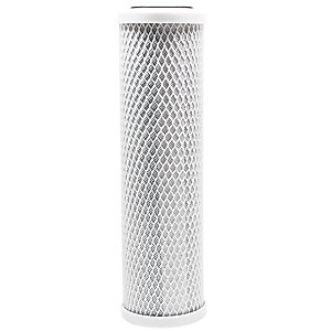 4-Pack Replacement for Compatible with Culligan HF-360 Activated Carbon Block Filter - Universal 10 inch Filter Compatible with Culligan HF-360 Whole House Sediment Filter Clear Housing