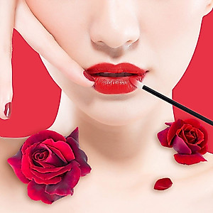 Mooerca 640PCS Disposable Lip Brushes Make Up Brush Lipstick Applicators Wands Makeup Applicators Brushes Lip gloss Applicators Tester Wands Tool Kits Makeup Beauty Tool Kits Black