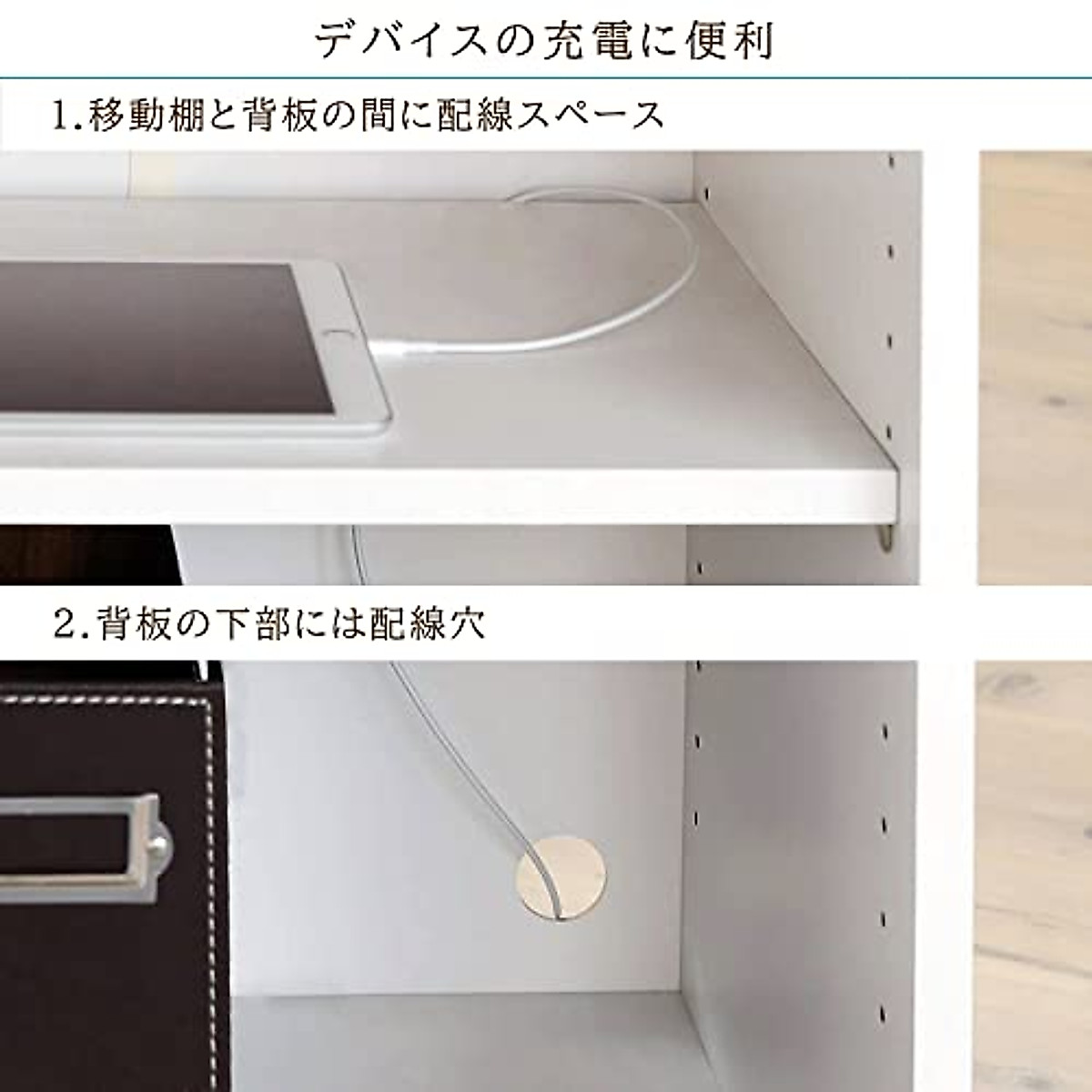 Shirai Sangyo OF2-6045P Office CO 2 Convenient Desk Side Wagon, Rack, With Casters, Under Desk Storage, Compatible with A4 File Boxes, Back Makeup, Wood, Width 17.7 inches (45 cm), Height 23.2 inches (59.2 cm), Depth 13.6 inches (34.3 cm)