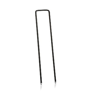 GardenMate 100-Pack 6'' 11 Gauge Heavy-Duty U-Shaped Garden Securing Stakes/Spikes/Pins/Pegs - Sod Staples for Anchoring Landscape Fabric