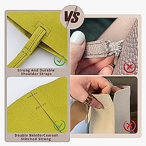 2023 Upgrade Leather Tote Bag for Women, Big Capacity Top Handle Ladies Shoulder Bags for Work School