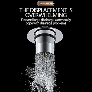 Bathroom Sink Stopper and Hair Catcher 2PCS 304 Stainless Steel Pop-Up Sink Drain Strainer with Removable Stainless Steel Filter Basket Hair Catcher for 1.1''-1.3'' Drain