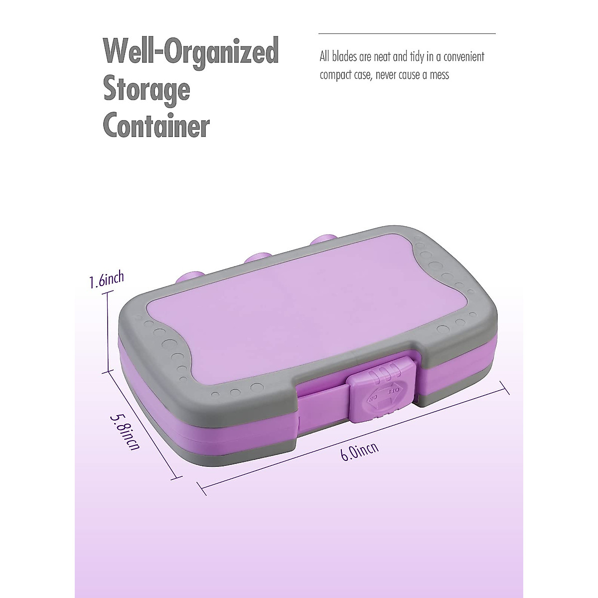 FantastiCAR Craft Knife Precision Cutter Hobby Knife Blades Set (30pcs) for Art Work, Scrapbooking, Stencil, Architecture Modeling, Wood Leather Working (Purple)