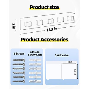 MaxGear Sunglasses Organizer Wall, Acrylic Sunglass Holder Clear Sunglasses Display Rack for Multiple Glasses, Eyeglass Holder for Office & Home Decor, Unique Gifts for Husband, Women & Girls, 3 Pack