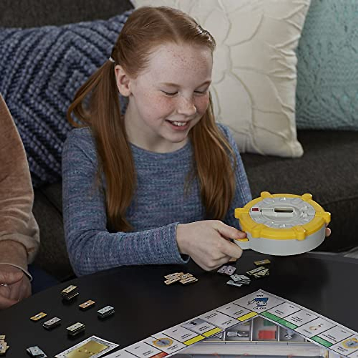 Monopoly Secret Vault Board Game for Kids Ages 8 and Up, Family Board Game for 2-6 Players, Includes Vault