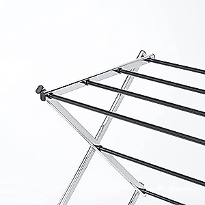 Displays By Jack Portable Collapsible Clothing Dry Rack, Retractable Drying Rack for Clothes, Lingerie, Towels, Linens, Laundry Home Apartment, Metal Chrome Finish