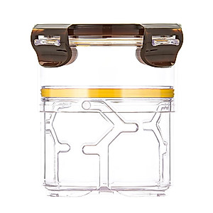 PUZZLE LOCK Size Adjustable Coffee Canister - Airtight Storage Container for Coffee Beans and Grounds, Tea, Spice (Small)