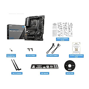 MSI PRO Z690-A WiFi DDR4 ProSeries Motherboard (ATX, 12th Gen Intel Core, LGA 1700 Socket, DDR4, PCIe 4, CFX, M.2 Slots, Wi-Fi 6E)