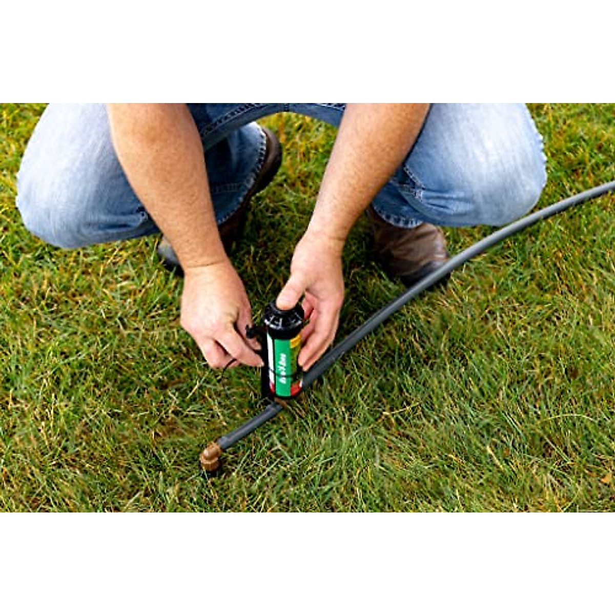 Rain Bird 32HE In-Ground Pro Rotor Pop-up Sprinkler System Kit with Click-N-Go Garden Hose Connection