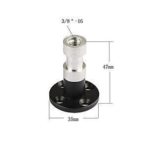 CAMVATE 3/8"-16 Female Thread Connector With Wall/Table/Ceiling Mount - 2113