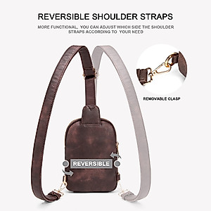 CORALDAISY Crossbody Bags for Women Sling Bag Fanny Packs for Women Crossbody purses Belt Bag for women cross body bag purse Gifts, Coffee