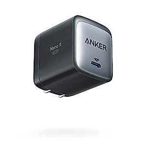 Anker USB C 715 (Nano II 65W), GaN II PPS Fast Compact Foldable Charger for MacBook Pro/Air, Galaxy S20/S10, Dell XPS 13, Note 20/10+, iPhone 13/Pro/Mini, iPad Pro, Pixel, and More