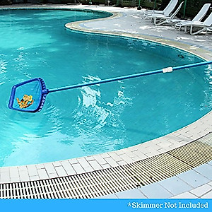 Aquatix Pro Swimming Pool Pole, 12 Foot, 1.3mm Commercial Thickness, Strong Holding Power, 3 Section 4-12ft Extendable Aluminium Telescopic Pole for Skimmer Nets, Vacuum Heads, Brushes, Grip & Lock